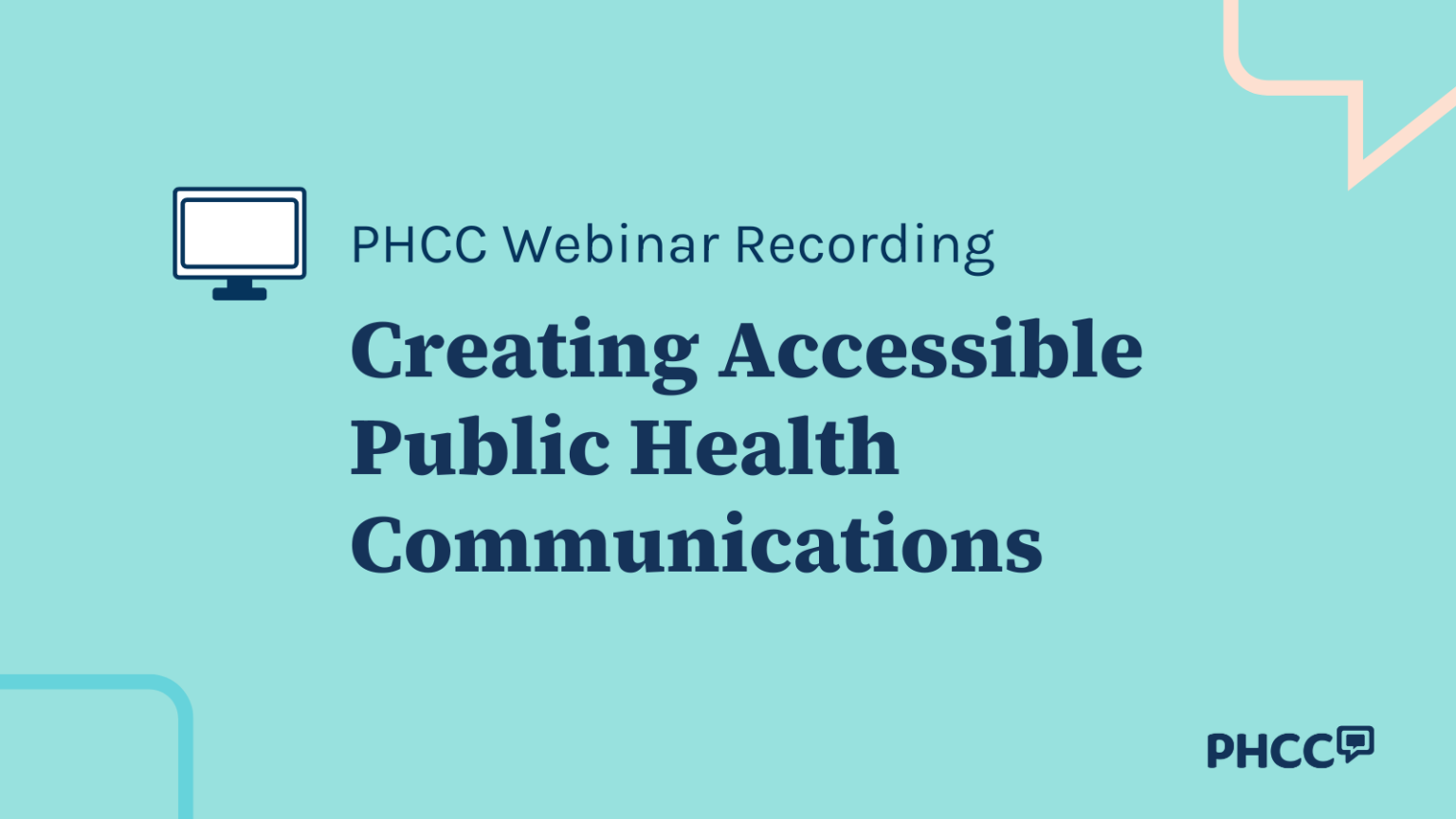 Creating Accessible Public Health Communications - Free Public Health ...